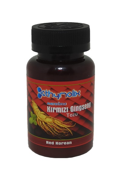 Thymolix Selcukavm Kırmızı Ginseng Tozu 75 gr Thymolix Selcukavm Kırmızı Ginseng Tozu 75 gr
