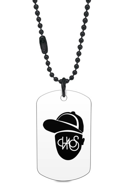 Rowalsi Rapçi Siyah Renk Künye / Kolye DFT1675