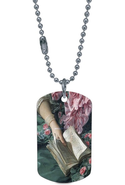 Rowalsi Roman Gümüş Renk Künye / Kolye DFT2398