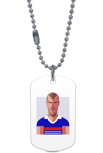 Rowalsi Zidan Gümüş Renk Künye / Kolye DFT1165