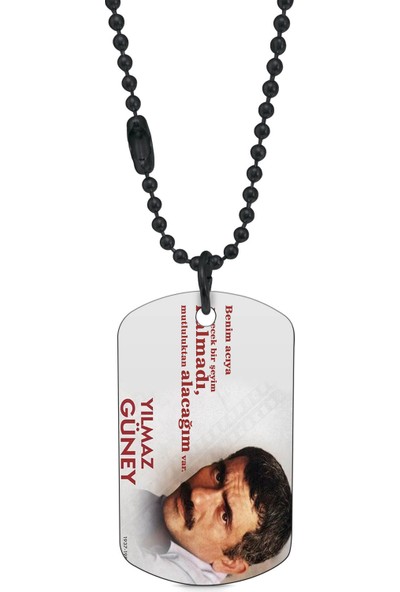 Rowalsi Yılmaz Güney Siyah Renk Künye / Kolye DFT2351