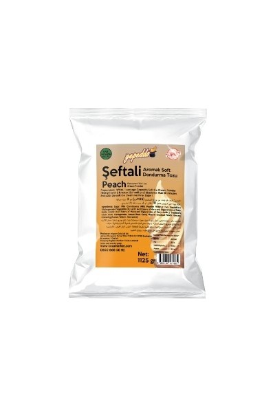 Gepeddo Şeftalili Soft Dondurma Tozu (1125 gr / 3 Lt Su) Gepeddo Şeftalili Soft Dondurma Tozu (1125 gr / 3 Lt Su)