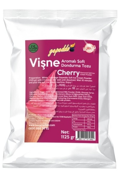 Gepeddo Vişneli Soft Dondurma Tozu (1125 gr / 3 Lt Su) Gepeddo Vişneli Soft Dondurma Tozu (1125 gr / 3 Lt Su)