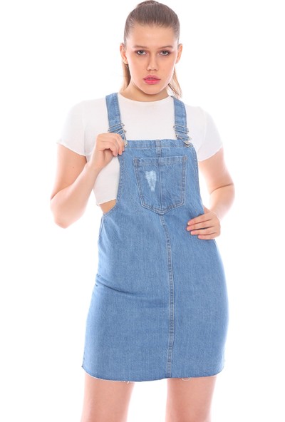 Özüm Moda Kadın Mavi Salopet & Tulum Özüm Moda Kadın Mavi Salopet & Tulum