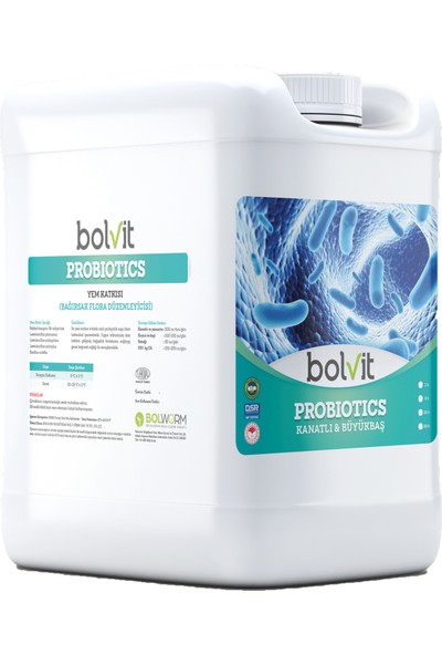 Bolvit Probiotics - Kanatlı&büyükbaş 10 Litre Bolvit Probiotics - Kanatlı&büyükbaş 10 Litre