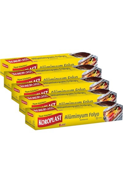 Koroplast Alüminyum Folyo (30 cm x 8 M) x 5 Paket