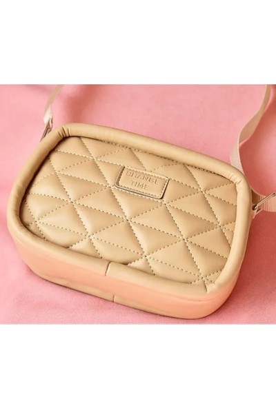 Krem Renk Kadınkol ve Omuz Çantası