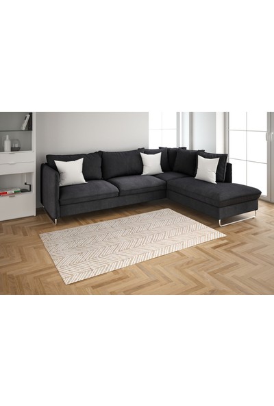 Iztesa Dekoratif Sisal Halı Kilim El Örgüsü Dikdörtgen | Yıkanabilir Kumaş | Antialerjenik Kumaş | AMZ970-120X180