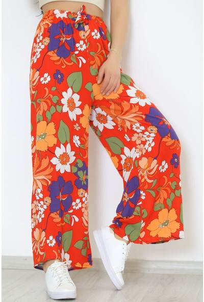 Dokuma Pantolon Kırmızıyeşil - 1233.1095.