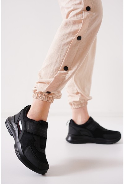 Sadiasspyder Kadın Cırtlı Sneaker Spor ve Yürüyüş Ayakkabısı