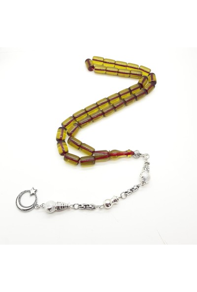 Kehribar Atölyesi Zar Ateş Kehribar Tesbih