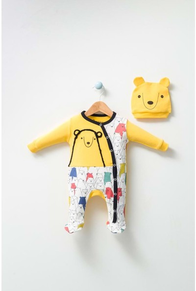 Erkek-Kız Bebek Tulum Büyük Ayı - By Bubbles - Tulum - Sarı - 3-6 Ay Erkek-Kız Bebek Tulum Büyük Ayı - By Bubbles - Tulum - Sarı - 3-6 Ay