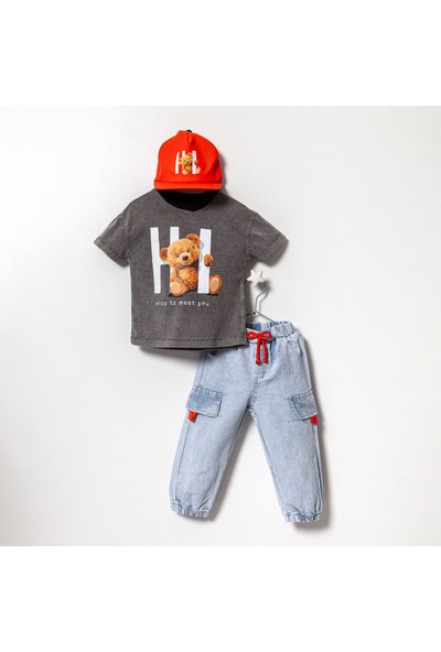 Erkek Çocuk T-Shirt Pantolon Şort Takım