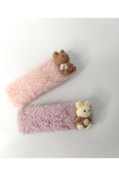 Sevimli Tavşan Renkli Peluş Çıt Çıt Toka Saç Aksesuar 11480 Sevimli Tavşan Renkli Peluş Çıt Çıt Toka Saç Aksesuar 11480