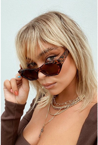 Modalucci Unisex Leopar Güneş Gözlüğü Leopar-Sekzgn