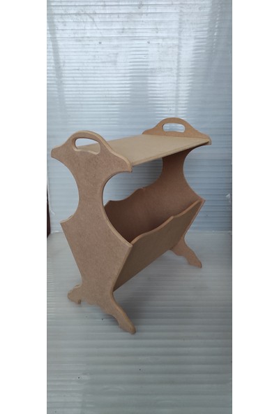 Güllü Ahşap Ahşap Boyanabilir Sehpalı Gazetelik Güllü Ahşap Ahşap Boyanabilir Sehpalı Gazetelik