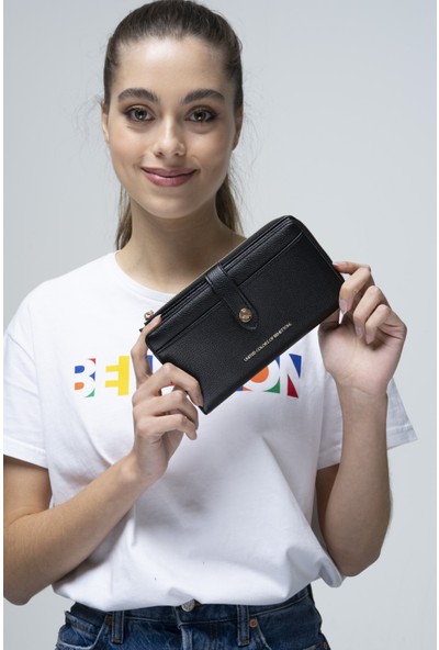 United Colors Of Benetton Benetton Kadın Cüzdan Siyah BNT662
