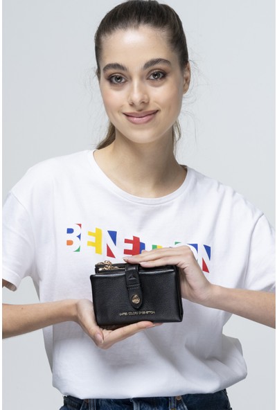 United Colors Of Benetton Benetton Kadın Cüzdan Siyah BNT648