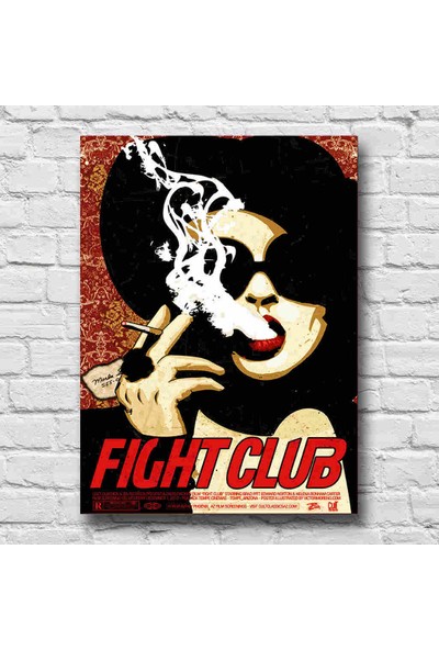 Fight Club Afiş Retro Tablo 22 x 30 Cmcm Fight Club Afiş Retro Tablo 22 x 30 Cmcm