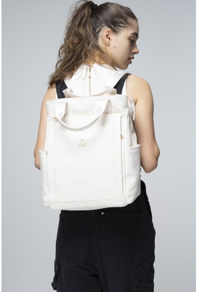 United Colors Of Benetton Benetton Kadın Sırt Çantası Bej BNT706