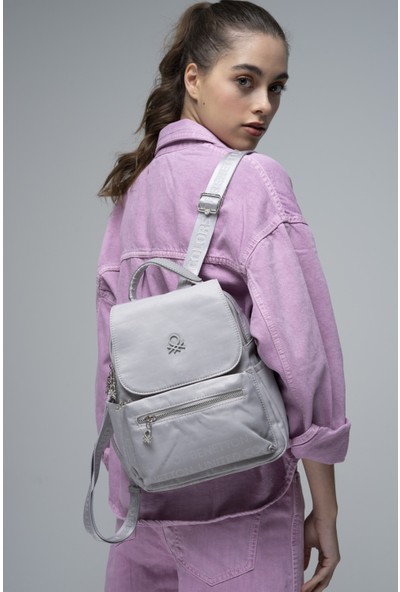 United Colors Of Benetton Benetton Kadın Sırt Çantası Gri BNT716