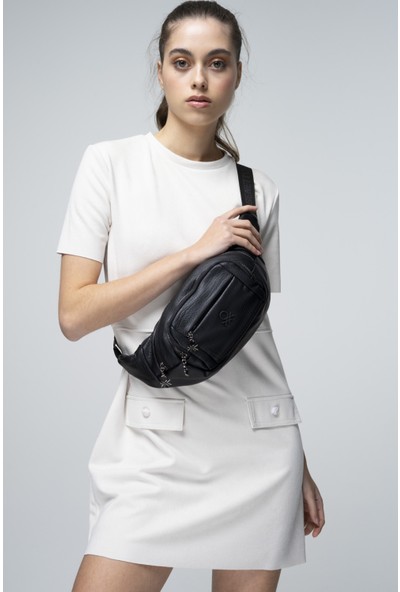 United Colors Of Benetton Benetton Kadın Bel Çantası Siyah BNT708