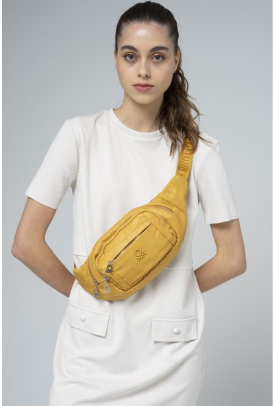 United Colors Of Benetton Benetton Kadın Bel Çantası Hardal BNT718