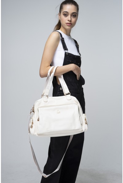 United Colors Of Benetton Benetton Kadın Kol Çantası Bej BNT701