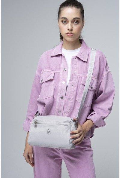 United Colors Of Benetton Benetton Kadın Çapraz Çanta Gri BNT717