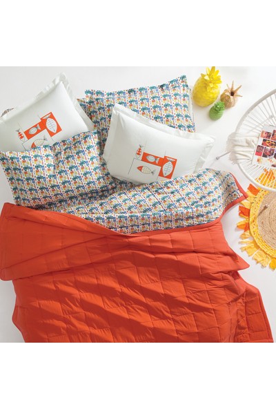 Yataş Bedding Venice Çift Kişilik Yatak Örtüsü Takımı - Mercan Yataş Bedding Venice Çift Kişilik Yatak Örtüsü Takımı - Mercan