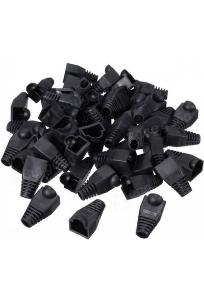 Bisıfır RJ45 Jack Koruma Kılıfı Bot Siyah (100 Adet) Bisıfır RJ45 Jack Koruma Kılıfı Bot Siyah (100 Adet)