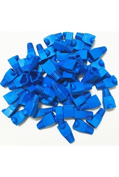 Bisıfır RJ45 Jack Koruma Kılıfı Bot Mavi (100 Adet) Bisıfır RJ45 Jack Koruma Kılıfı Bot Mavi (100 Adet)