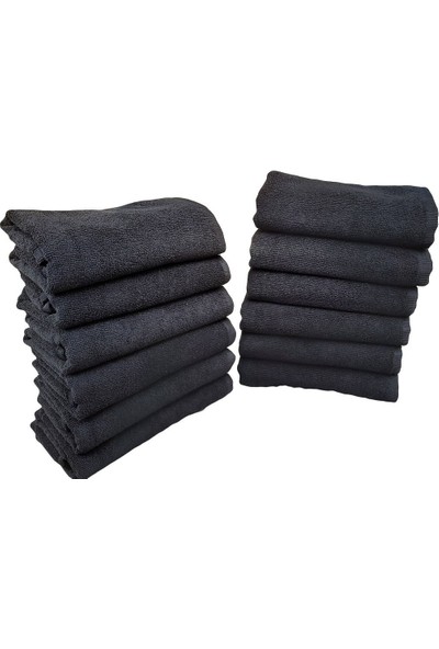 12LI Paket Boya Tutmayan Mikrofiber El Yüz Spor Kuaför Havlusu 50X90 cm 12LI Paket Boya Tutmayan Mikrofiber El Yüz Spor Kuaför Havlusu 50X90 cm