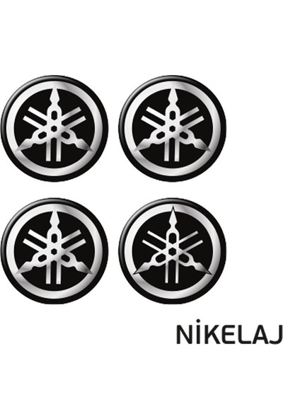 Gogomoto Yamaha (2,4x2,4 Cm) Dörtlü Damla Etiket