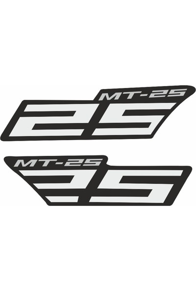 Gogomoto Mt-25 Beyaz Yan Stıcker Set