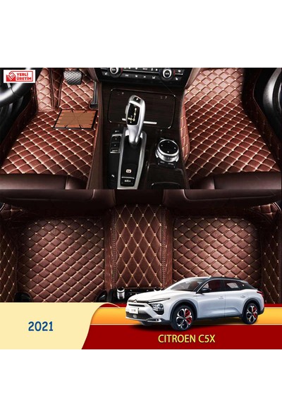 Miren Citroen C5X 2021 Uyumlu 5d Havuzlu Suni Deri Oto Paspas