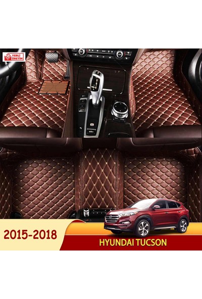 Miren Hyundai Tucson 2015-2018 Uyumlu 5d Havuzlu Suni Deri Oto Paspas Miren Hyundai Tucson 2015-2018 Uyumlu 5d Havuzlu Suni Deri Oto Paspas