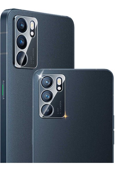 Mobicas Oppo Reno 6 4g Için Kamera Koruyucu