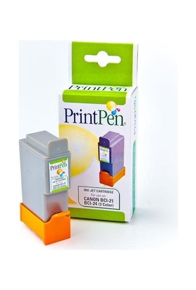 Print Pen Canon Bcı-21, Bcı-24 Color Renkli Muadil