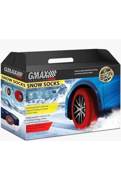 GMAX Kar Çorabı 225/55/18 Ebat Uyumlu 2 Adet GMAX Kar Çorabı 225/55/18 Ebat Uyumlu 2 Adet