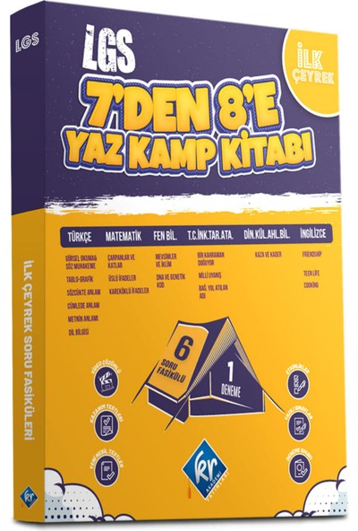 Kr Akademi Yayınları LGS 7'den 8'e Yaz Kamp Kitabı (Tüm Dersler) Kr Akademi Yayınları LGS 7'den 8'e Yaz Kamp Kitabı (Tüm Dersler)