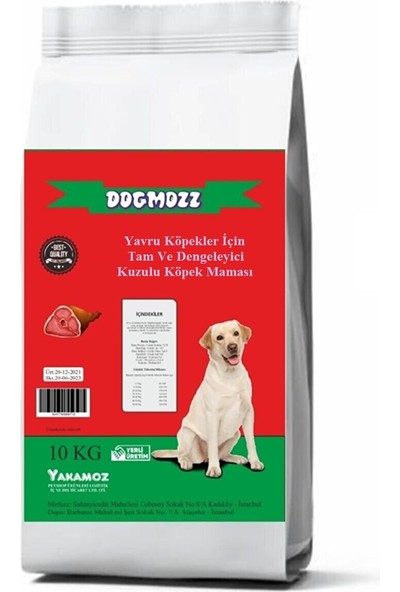 Dogmozz Kuzulu Kuru Yavru Köpek Maması 10 kg Dogmozz Kuzulu Kuru Yavru Köpek Maması 10 kg