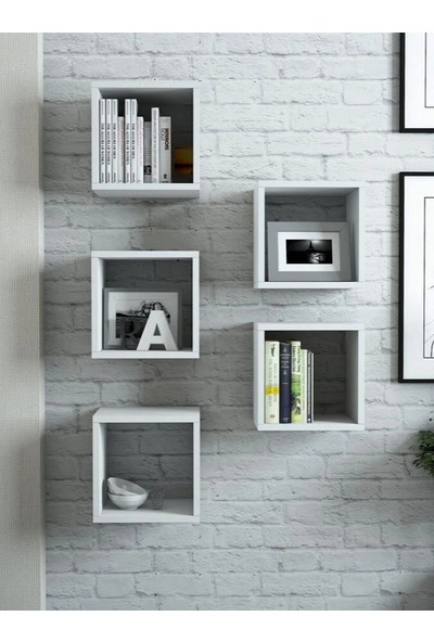 Can Mobilya ve Dekorasyon Dekoratif Duvar Rafı, Duvar Tipi Kitaplık ,5 Li Duvar Kutusu Can Mobilya ve Dekorasyon Dekoratif Duvar Rafı, Duvar Tipi Kitaplık ,5 Li Duvar Kutusu