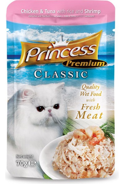 Prıncess Pouches Pirinçli ve Karides - Tavuk ve Ton Balığı Prıncess Pouches Pirinçli ve Karides - Tavuk ve Ton Balığı
