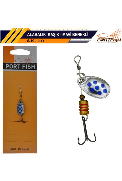 Portfish Alabalık Kaşığı Mavi Benekli Portfish Alabalık Kaşığı Mavi Benekli