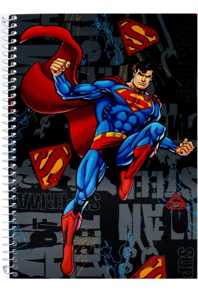 Mynote A5 96 Yaprak Süperman Karton Kapak Spiralli Defter Kareli Mynote A5 96 Yaprak Süperman Karton Kapak Spiralli Defter Kareli