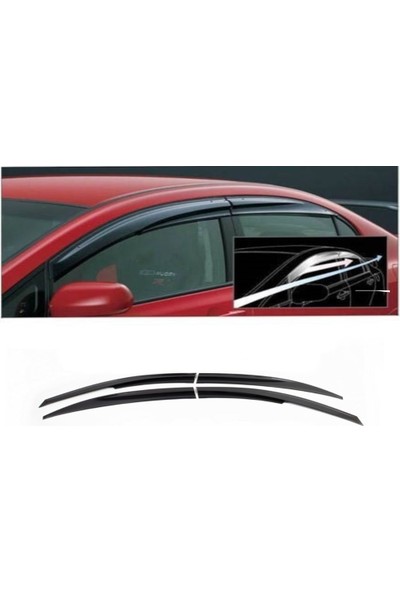 Sunplex Honda Civic Mugen Cam Rüzgarlığı 4 Lü Set 2001-2006 Sunplex Sunplex Honda Civic Mugen Cam Rüzgarlığı 4 Lü Set 2001-2006 Sunplex