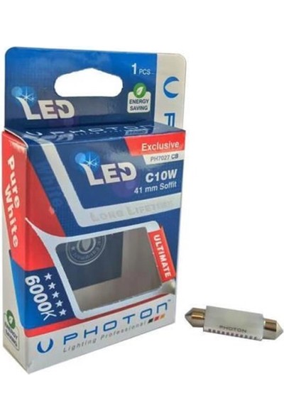 Photon C10W 12-24V 41MM Exclusive Serisi Can-Bus Sofit LED PH7027 Photon C10W 12-24V 41MM Exclusive Serisi Can-Bus Sofit LED PH7027