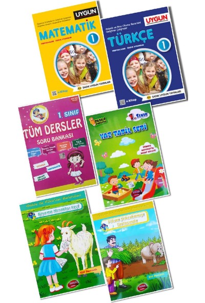 Sadık Uygun Yayınları Sadık Uygun 1. Sınıf Yaz Tatil 6'lı Set (Türkçe/matematik/tüm Dersler / Yaz Tatil Kitabı + 2 Hikaye) Sadık Uygun Yayınları Sadık Uygun 1. Sınıf Yaz Tatil 6'lı Set (Türkçe/matematik/tüm Dersler / Yaz Tatil Kitabı + 2 Hikaye)