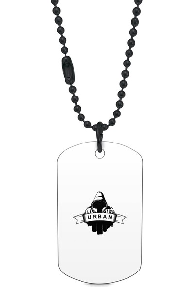 Rowalsi Urban Siyah Renk Künye / Kolye DFT1693